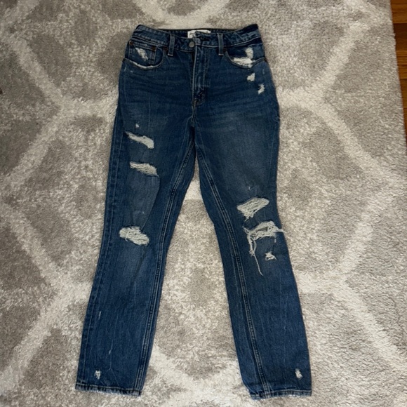 Abercrombie & Fitch | Jeans | Abercrombie Curve Love High Rise Mom Jean ...